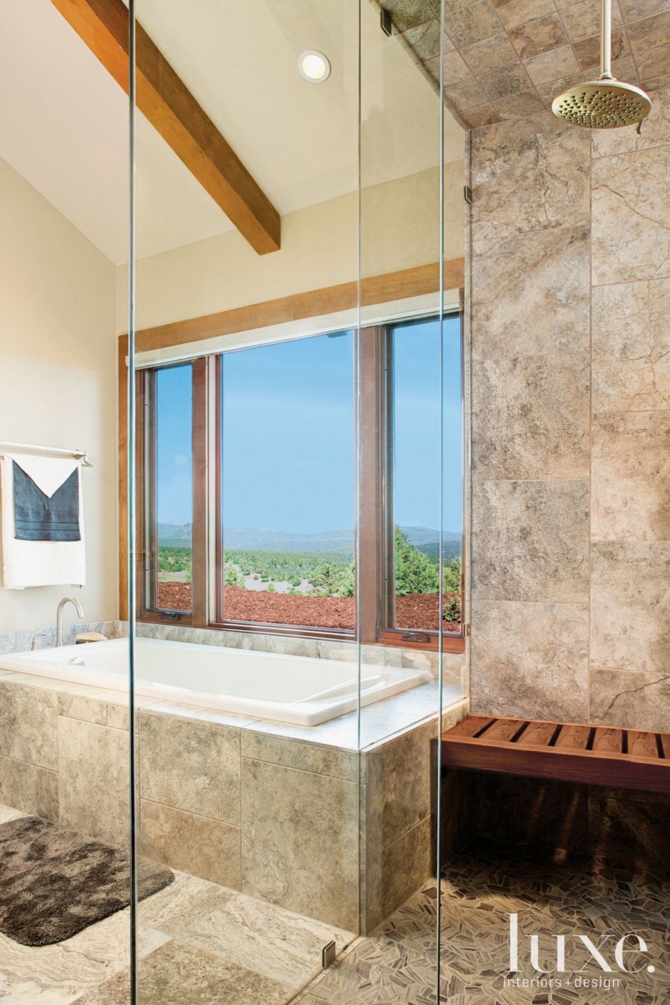 Bathroom With A View - Luxe Interiors + Design
