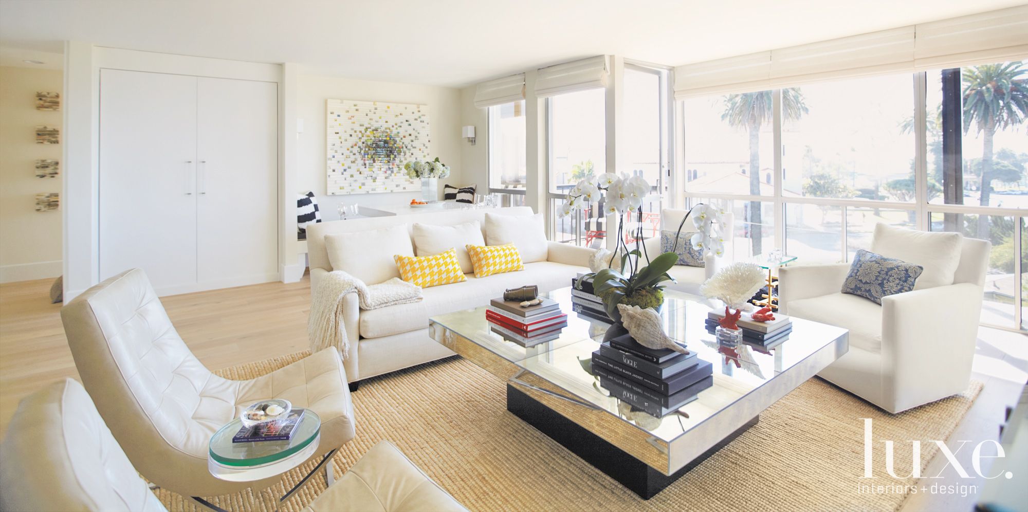 Modern Neutral Great Room - Luxe Interiors + Design