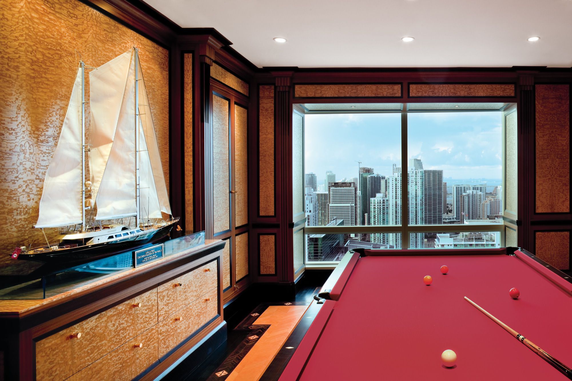 Traditional Masculine Billiards Room - Luxe Interiors + Design