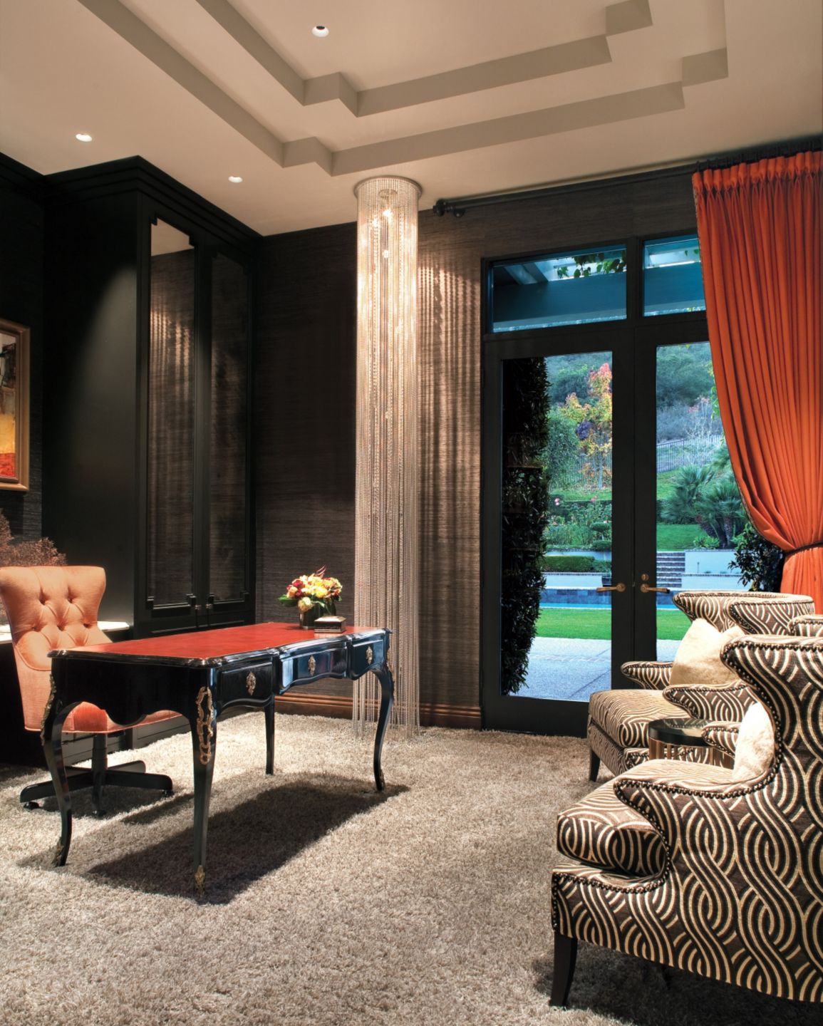 Glamorous Feminine Office - Luxe Interiors + Design