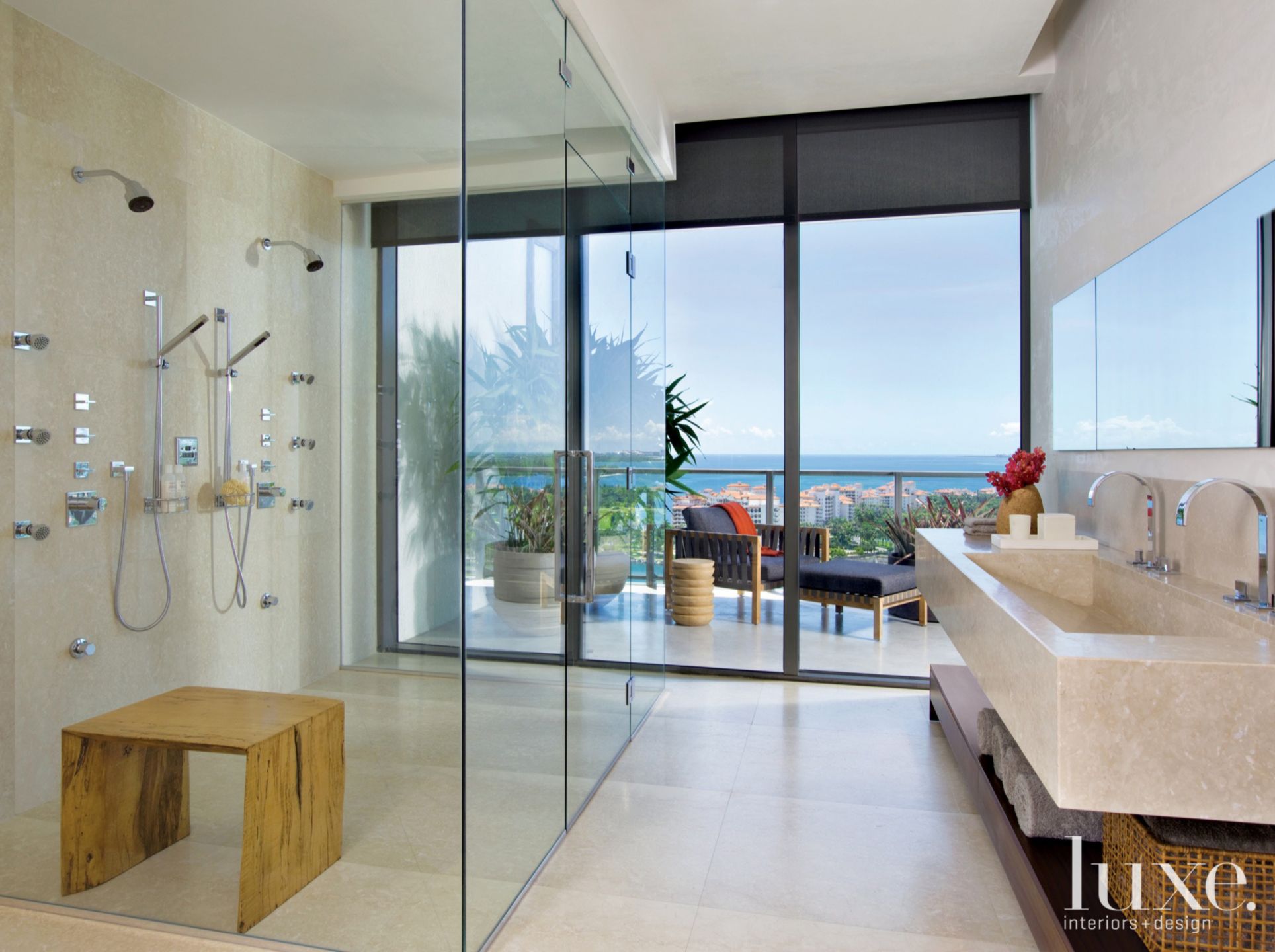 A Bathroom With A View - Luxe Interiors + Design