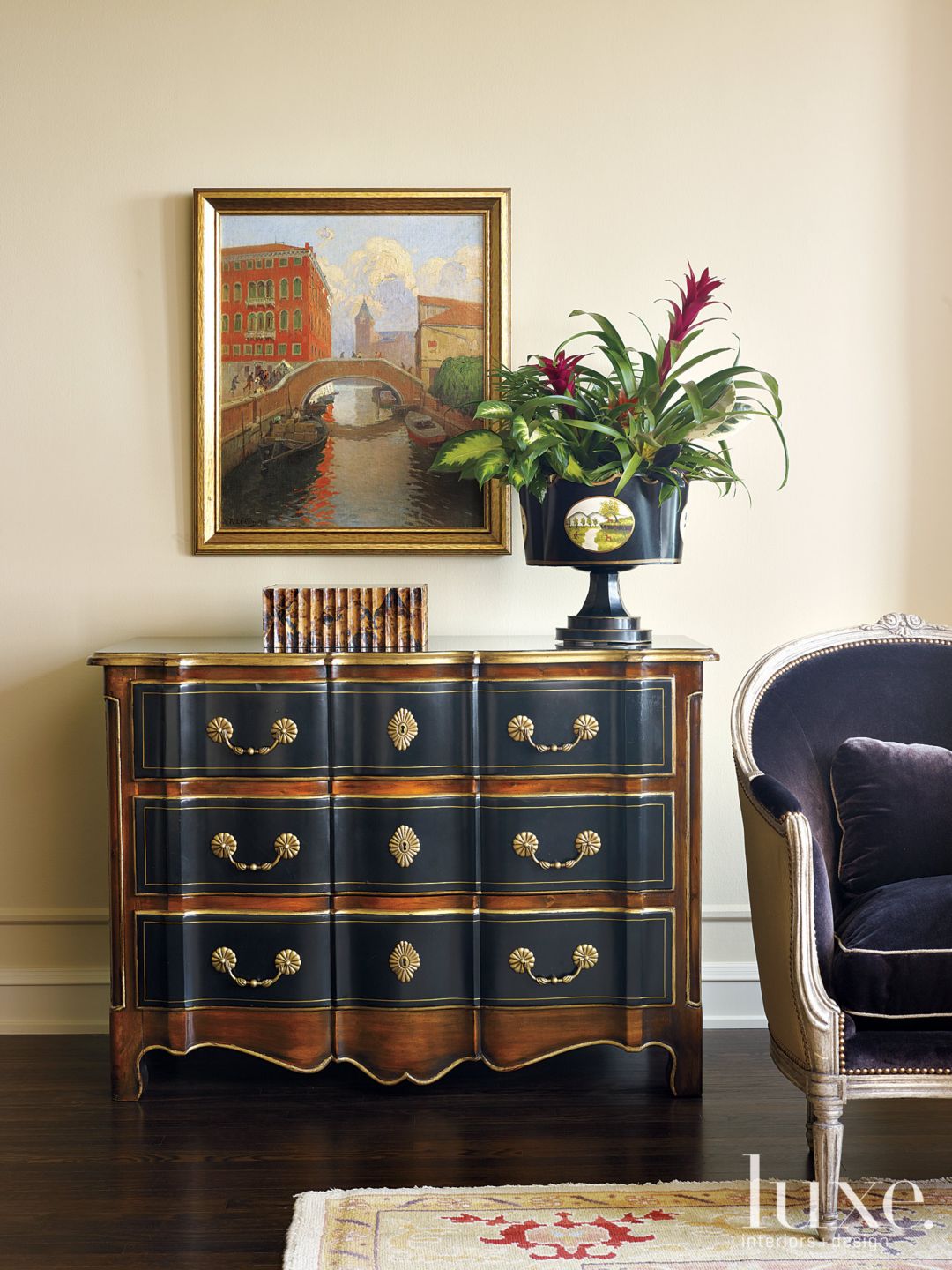 Traditional Living Room Chest - Luxe Interiors + Design