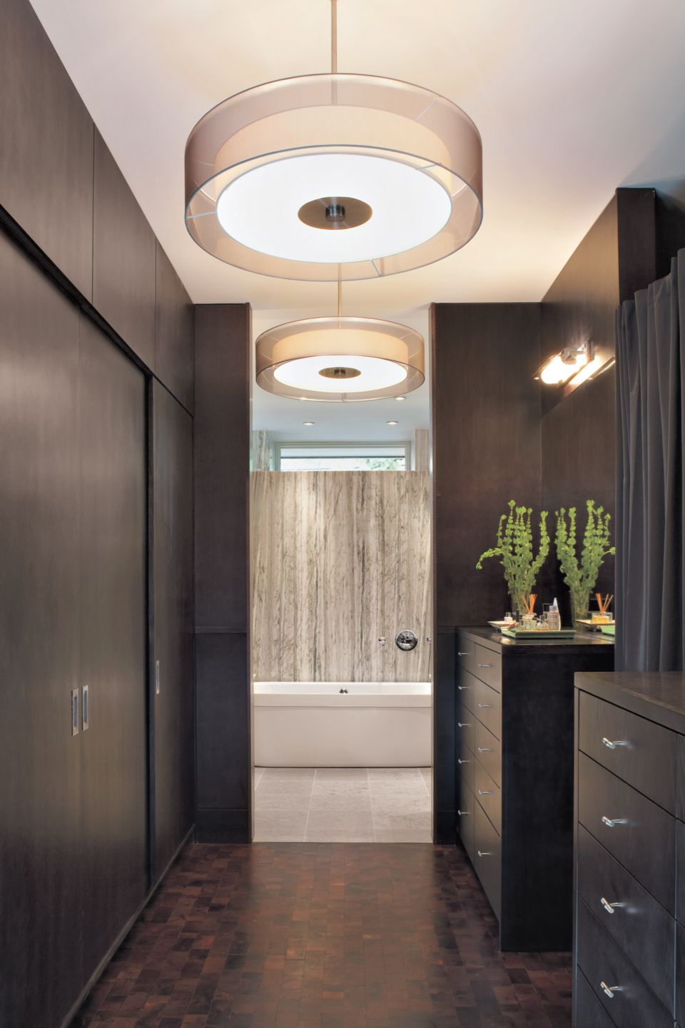 Dramatic Dressing Area - Luxe Interiors + Design