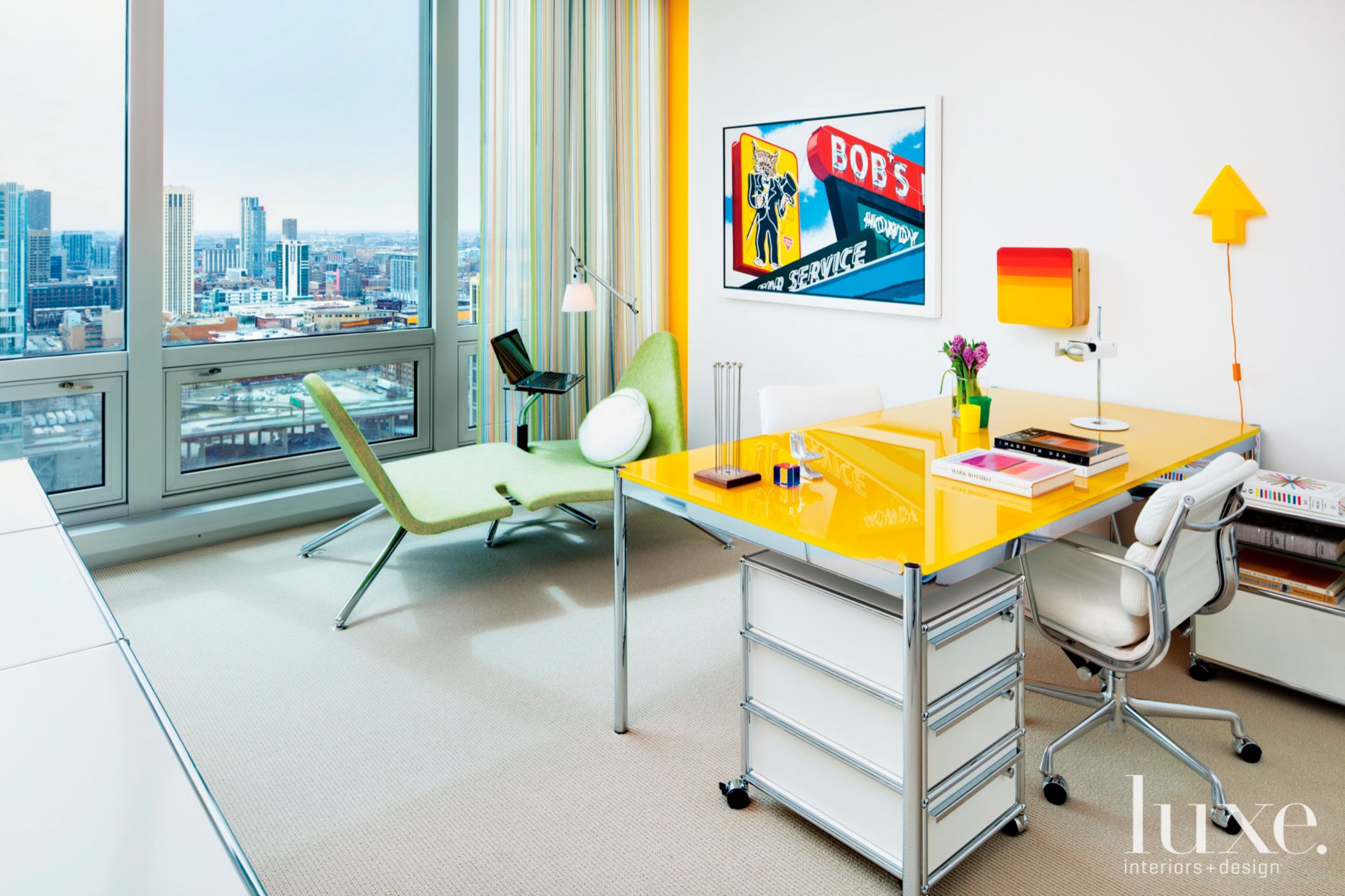 Bright And Modern Office - Luxe Interiors + Design