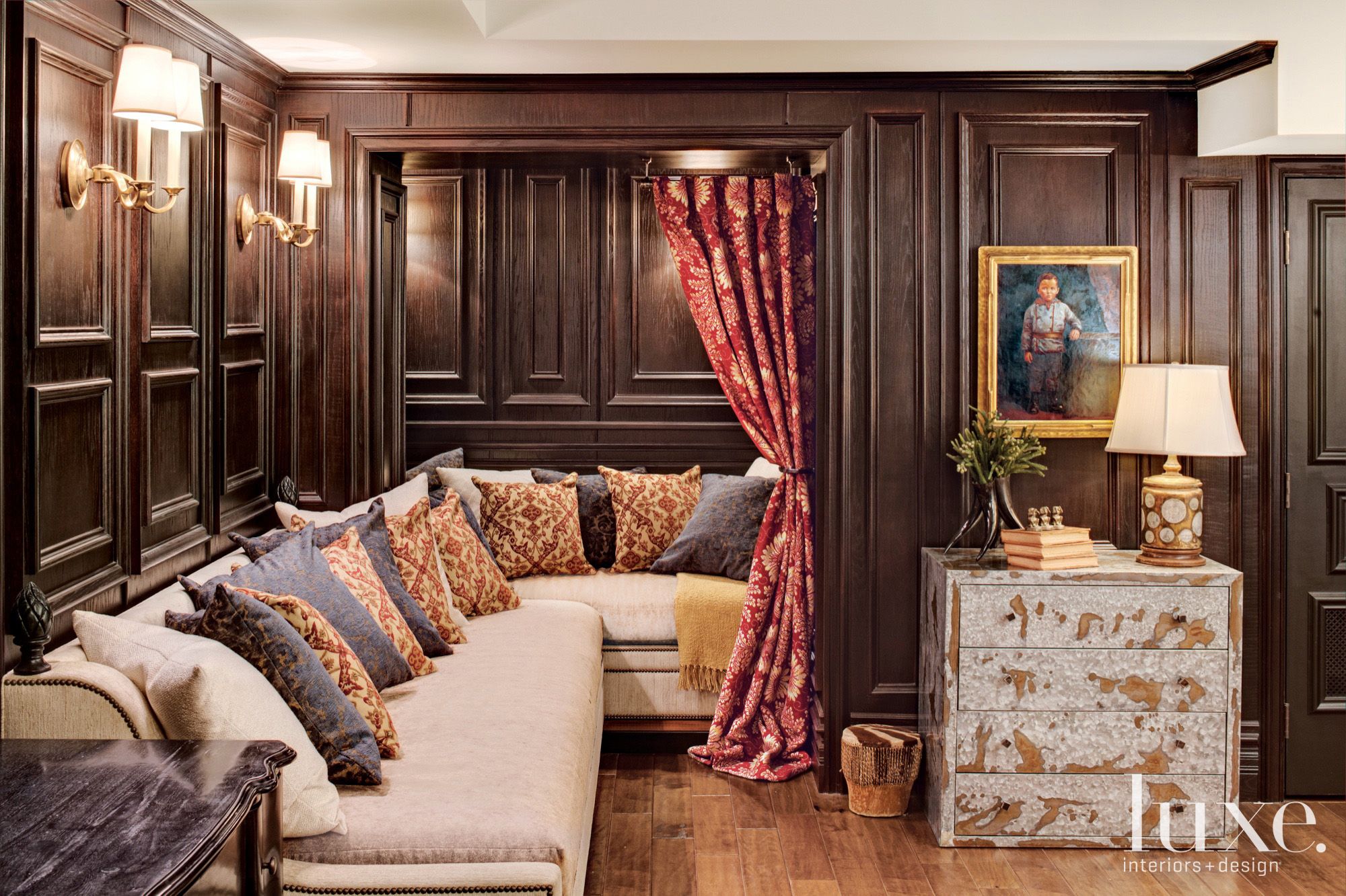 Elegant Bedroom Seating Area - Luxe Interiors + Design