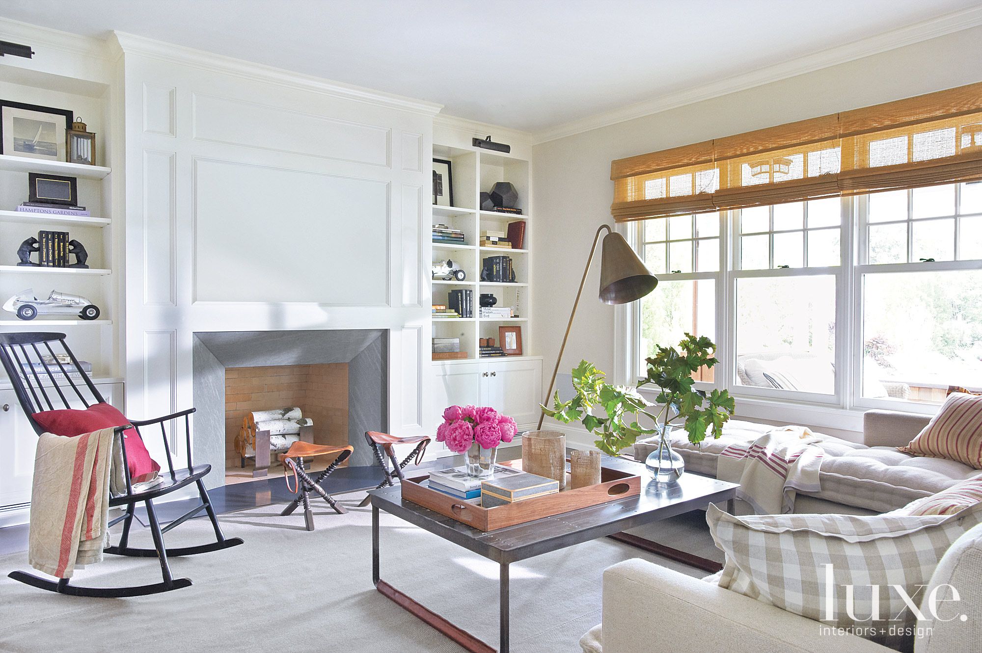 Traditional Neutral Colored Living Room - Luxe Interiors + Design