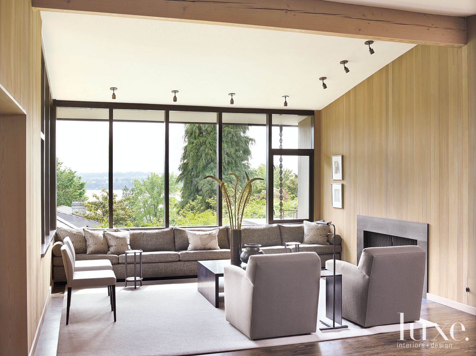 Modern Neutral Living Room - Luxe Interiors + Design