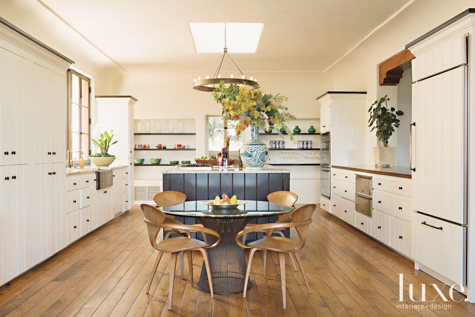 Contemporary Cream Kitchen Cabinetry - Luxe Interiors + Design