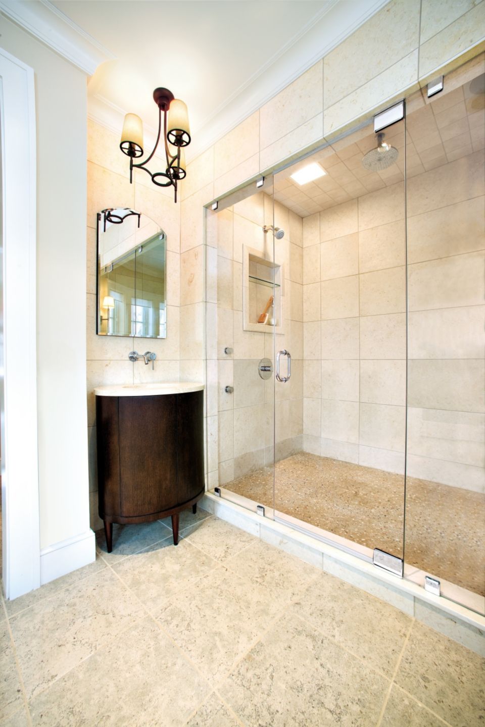 Simple Master Bathroom - Luxe Interiors + Design