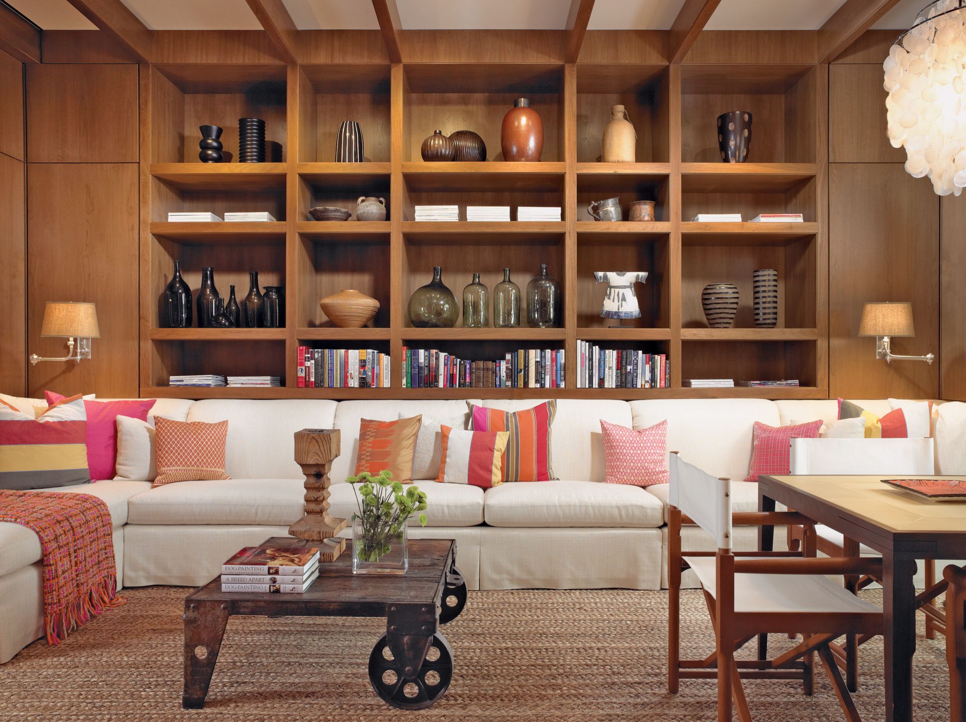 Tropical Contemporary Library - Luxe Interiors + Design