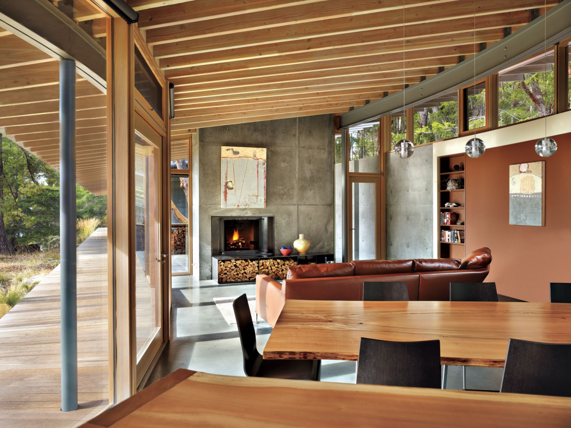 Contemporary Living Area - Luxe Interiors + Design