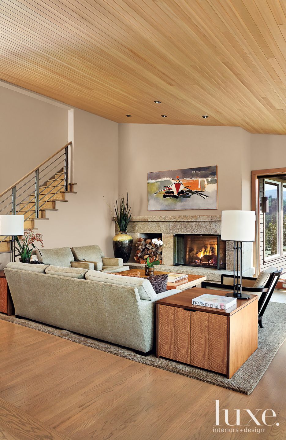 Neutral Modern Living Room - Luxe Interiors + Design