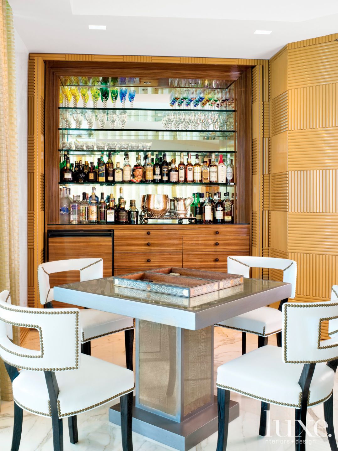 A Stylish Entertainment Space - Luxe Interiors + Design