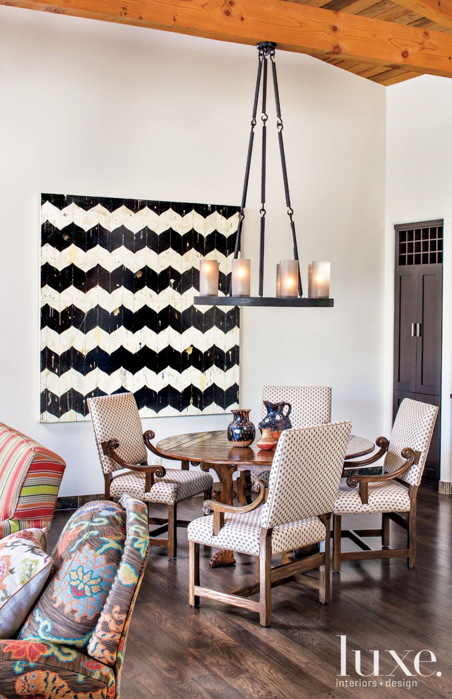 Eclectic Southwestern Breakfast Nook - Luxe Interiors + Design