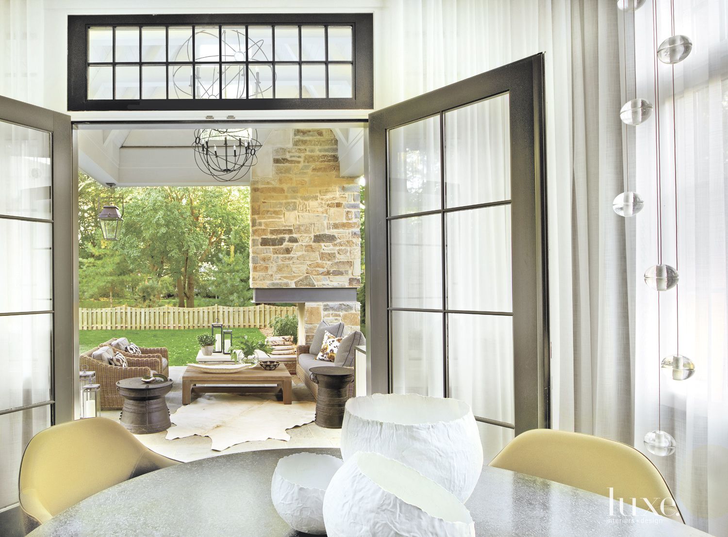 Contemporary Outdoor Patio Entry - Luxe Interiors + Design