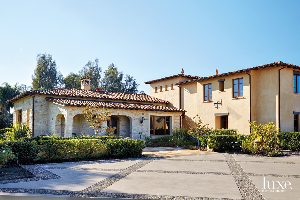Transitional Neutral Exterior with Spanish Architecture - Luxe ...